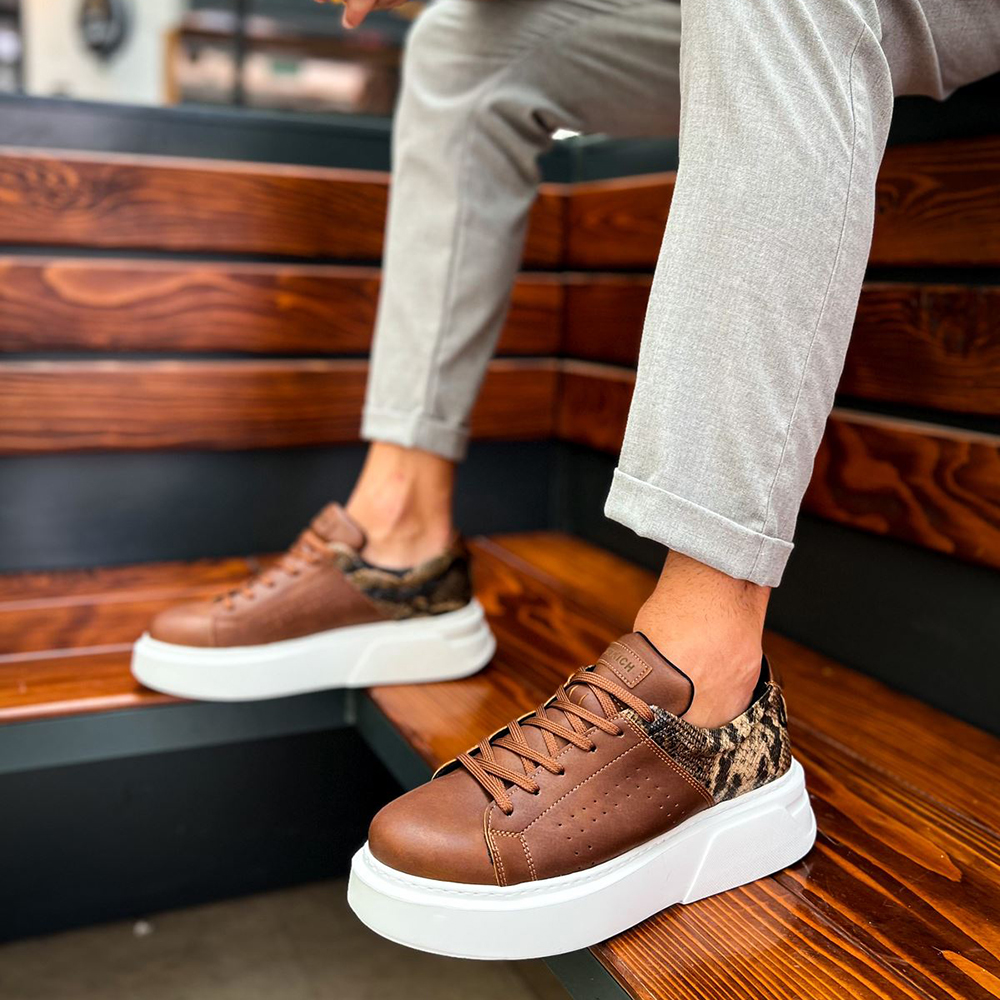 Erkek Sneaker - Taba - 145 - 145-TAN